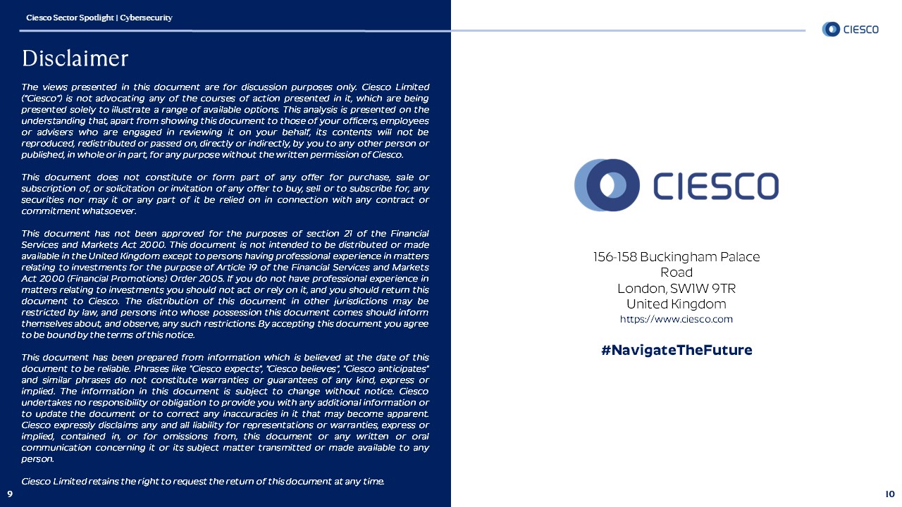 Ciesco Sector Spotlight: Cybersecurity, September 2024 - Ciesco